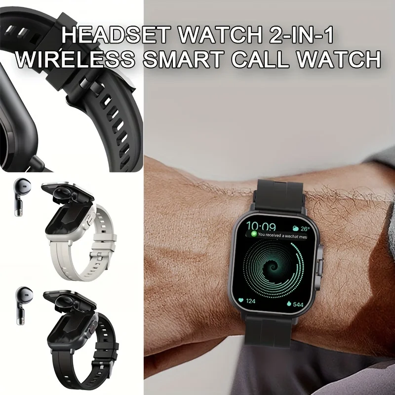 Alibaba.com: 2-in-1 wireless smartwatch with earbuds, 1.54in display ...