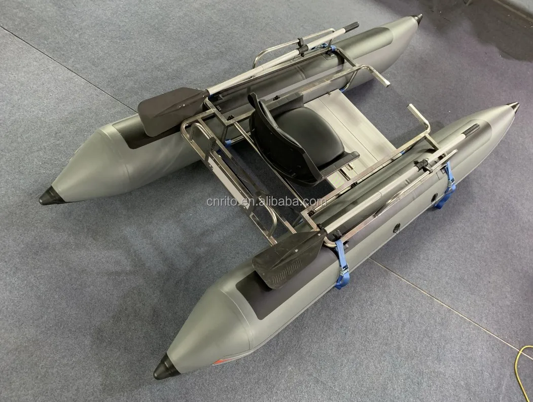 Heavy Duty Motorized Inflatable Floating Fishing River Catamaran Float Tube