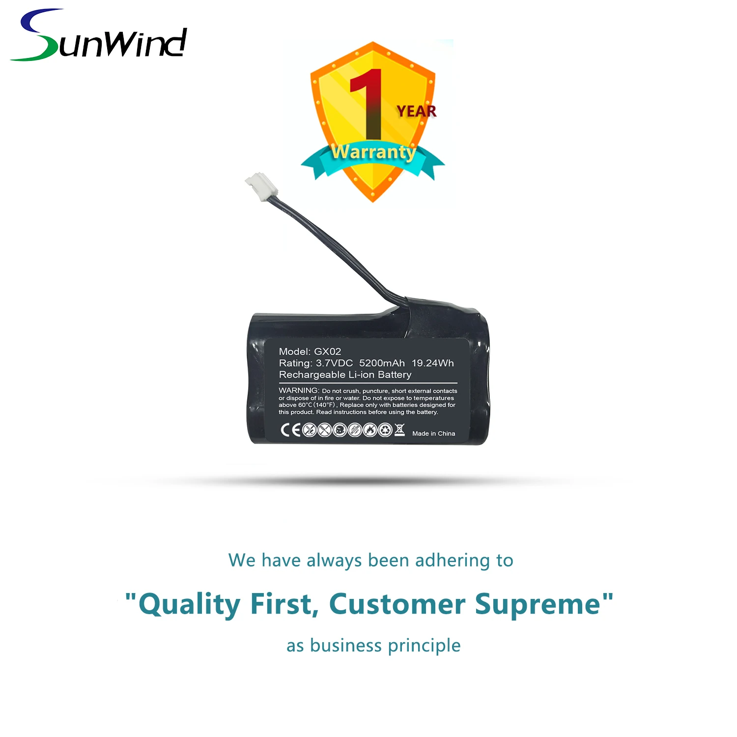 OEM NEW 5200mAh 3.7V Lithium Ion Rechargeable Battery Pack for Nexgo ...