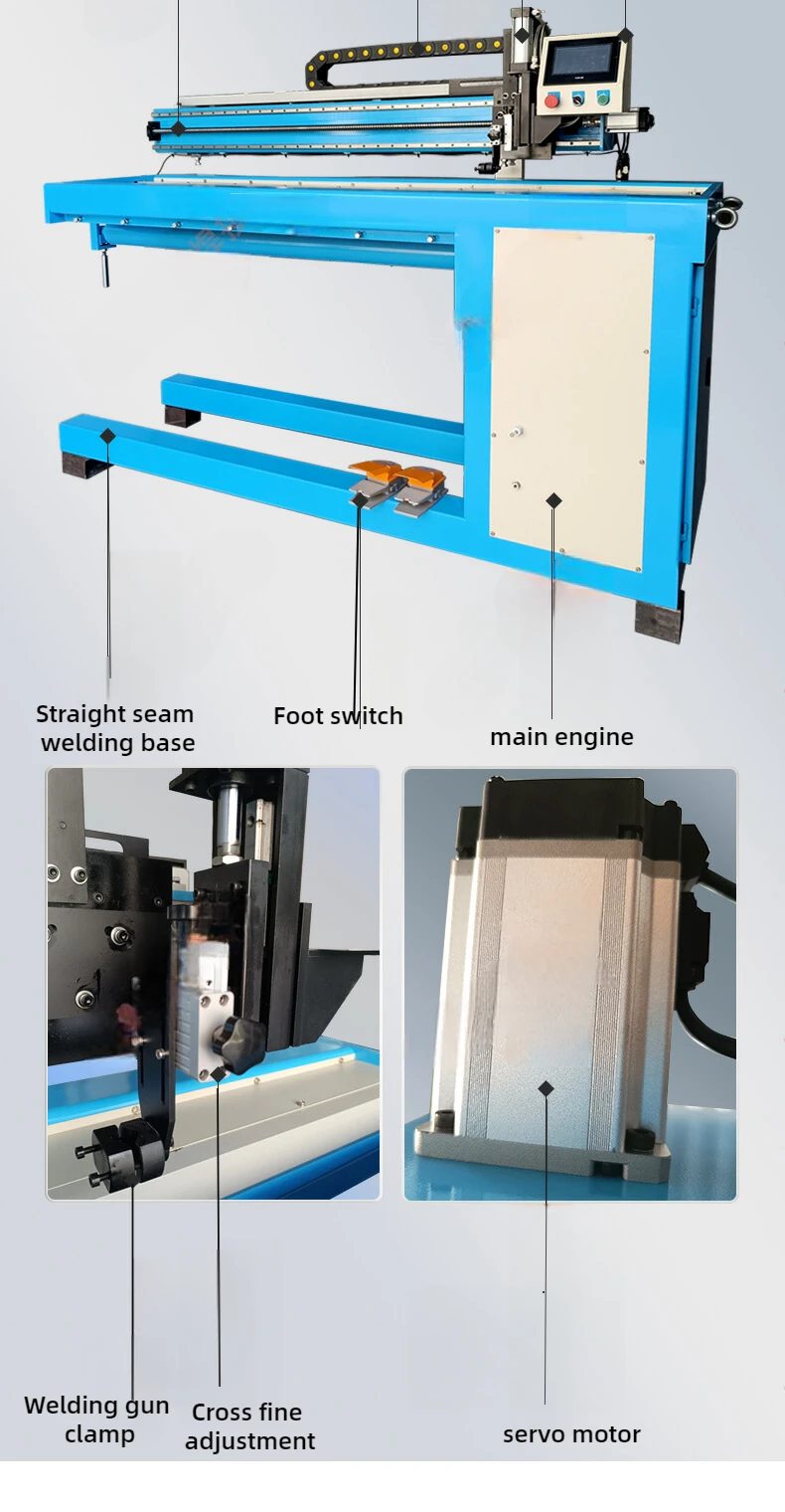 Duct Cylinder Linear Seam Welder Longitudinal Welding Machine - Buy ...