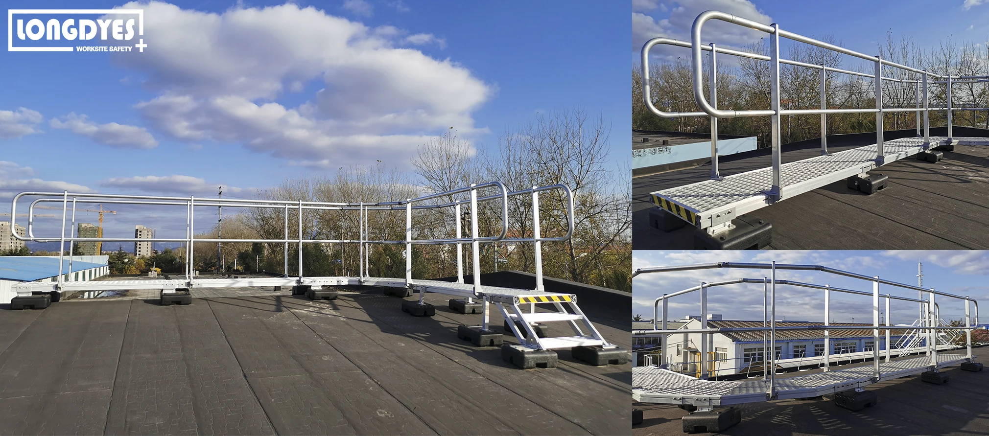 Aluminium Step Walkway Catwalk Access Roofway Non-slip
