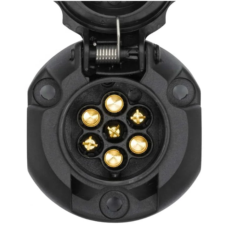 Oem Trailer Plug & Socket 7pin Trailer Socket 12v Waterproof 7 Pin Flat ...