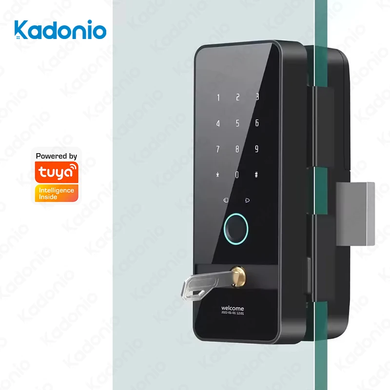 Kadonio Office Automatic Unlock Electronic Fingerprint Keypad Sliding ...