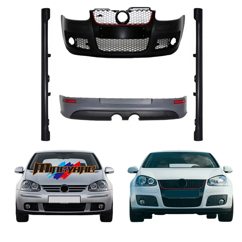 Auto Parts Front Bumper Side Skirt Diffuser Grille Bodykit For VW Golf ...