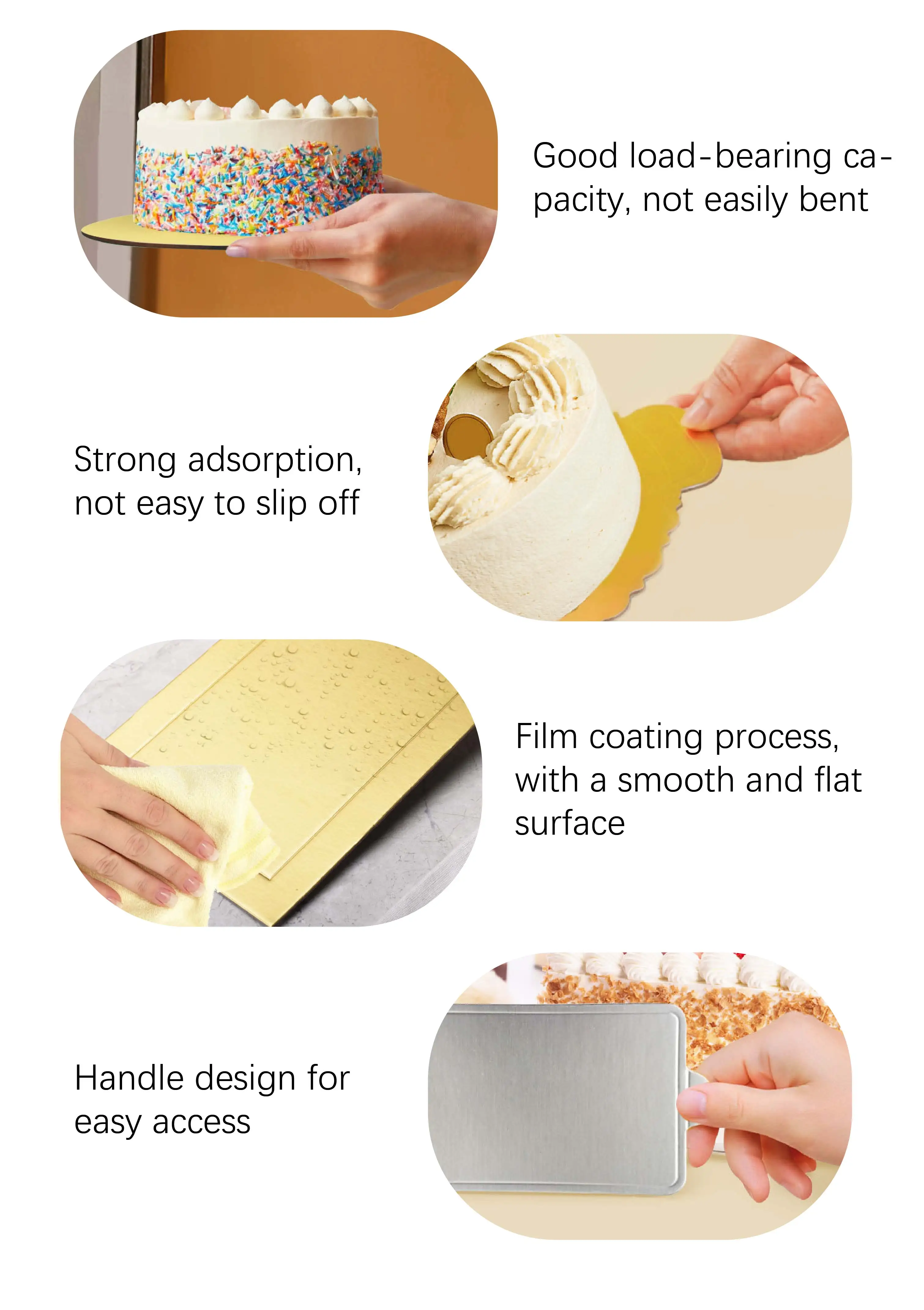 Customizable Food-Grade Cardboard Cake Boards Mini Baking Board for ...