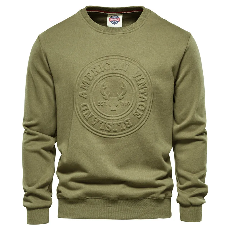 Custom Logo Embossed Sweatshirts - Unisex & Oversized