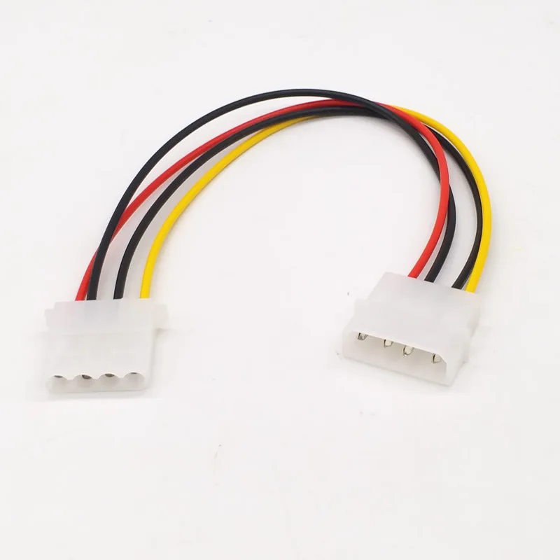 Large 4P power cable Male to female extension IDE Large 4PIN male to ...