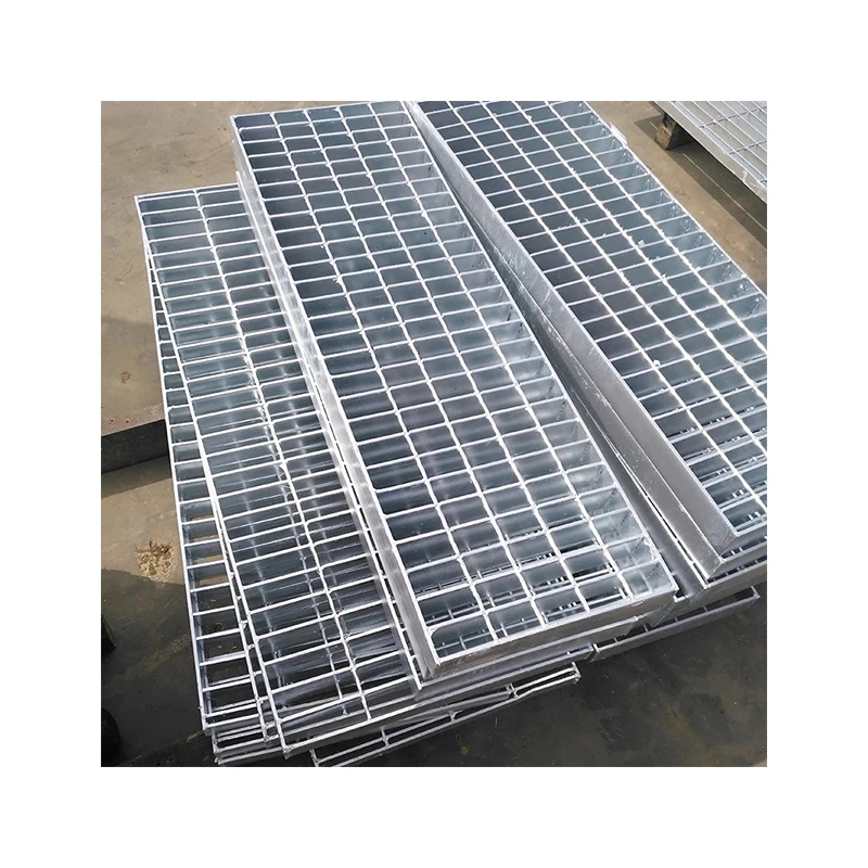 Custom Made Steel Grating Drainage Cover Serrated Metal Walkway Hot Dip Galvanized Walkway Heavy ...