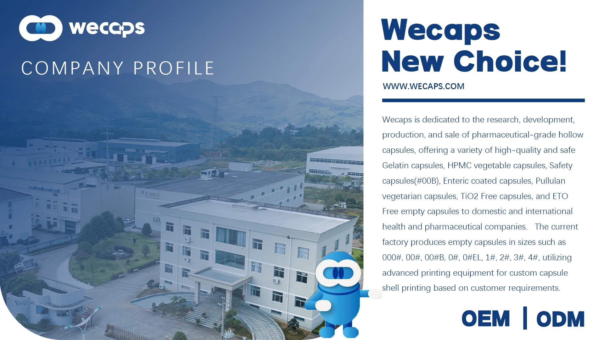 Wecaps Empty Pill Capsules - Custom Printed Gelatin Capsules