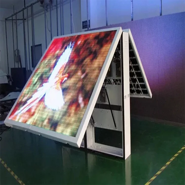 Custom Outdoor Empty Front Open Iron LED Display Screen Cabinet for LED ...