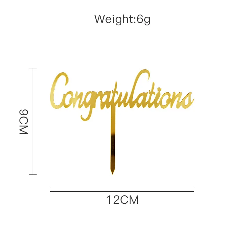 2024 New 10PCS/pack Congratulation Cake Topper Graduation Grad Cake ...