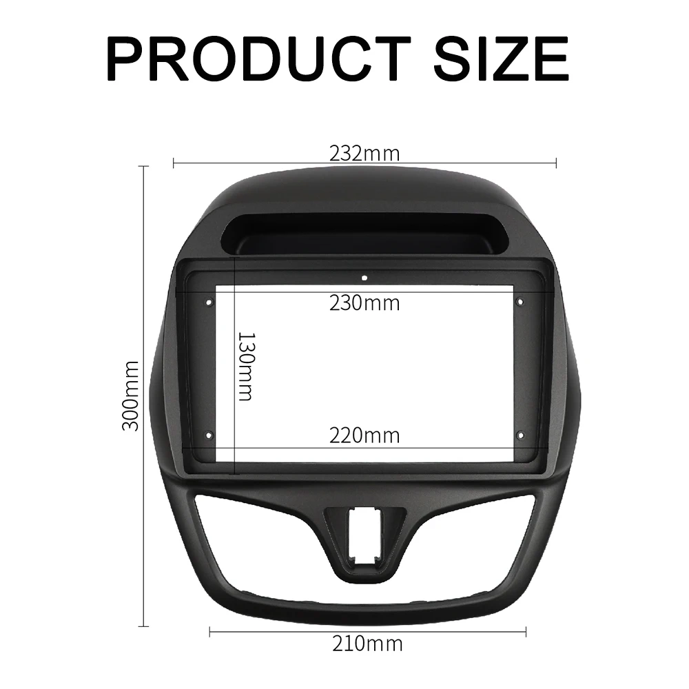 9 Inch Radio Fascia For Chevrolet Spark Beat Daewoo Matiz 2015 Dash Kit ...