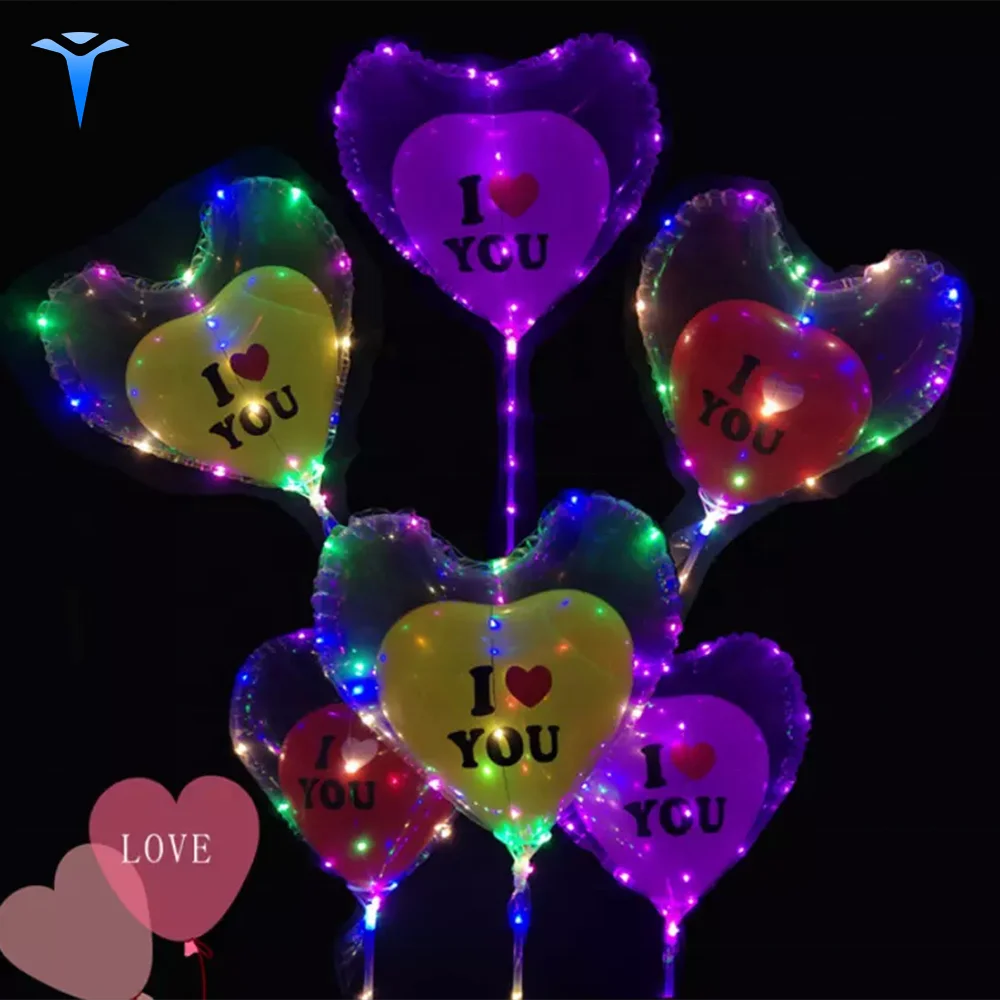 Pvc Led Balloons With Transparent Bobo Design - Buy Led Balloon,Pvc Led ...