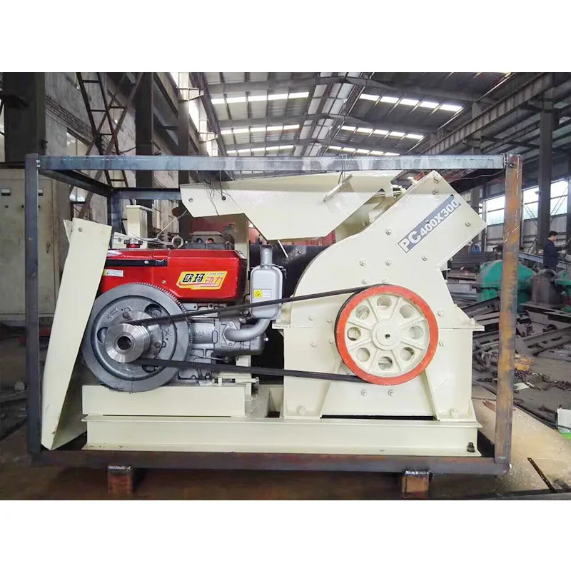 Small Scale Portable Rock Crushers Mini Small Stone Concrete Crusher Machine Diesel Engine ...