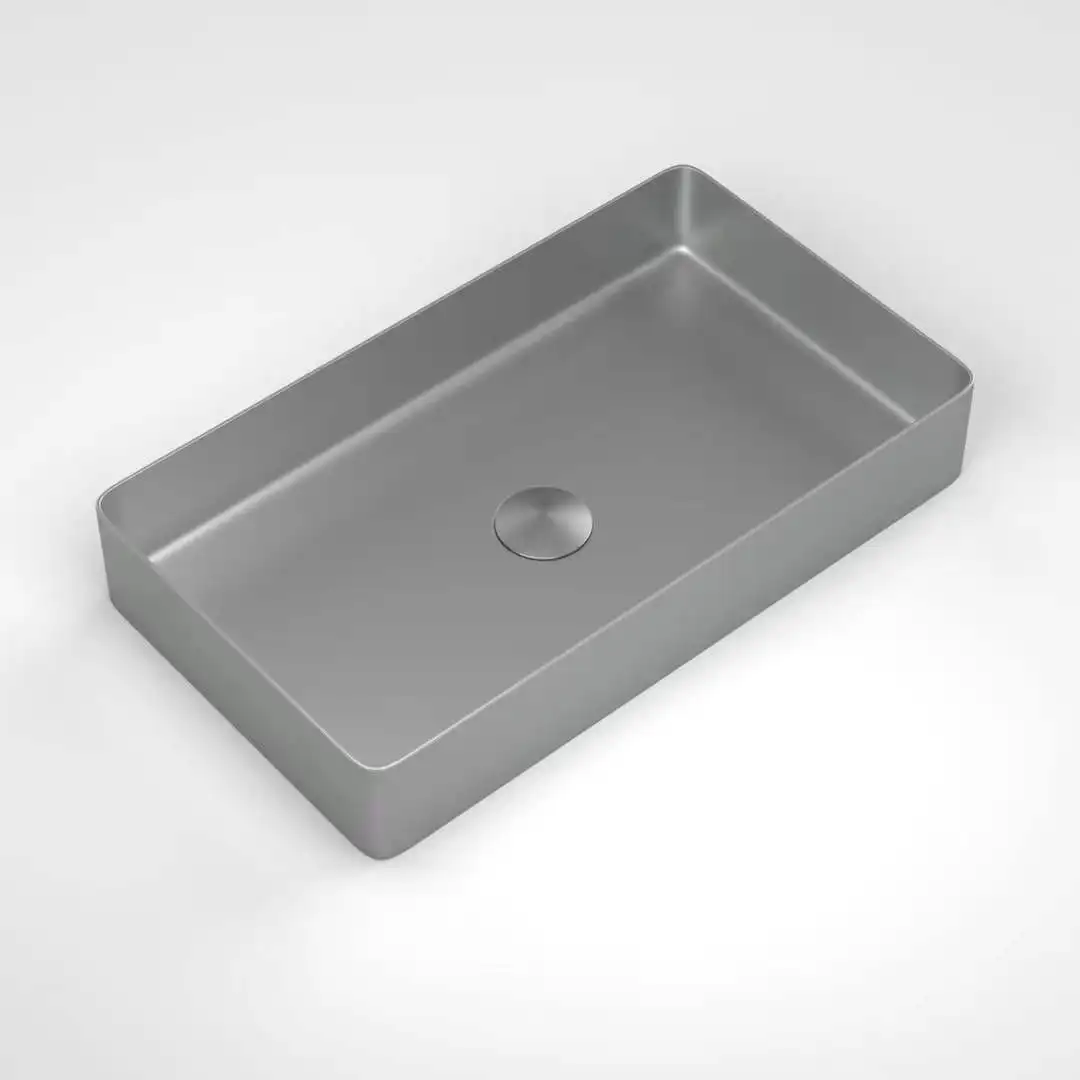 Luxury Modern Style Golden Round Stainless Steel Countertop Wash Basin ...