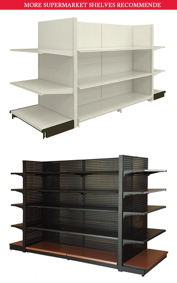 Double-sided Convenience Store Display Shelf Lozier Supermarket Shelf ...