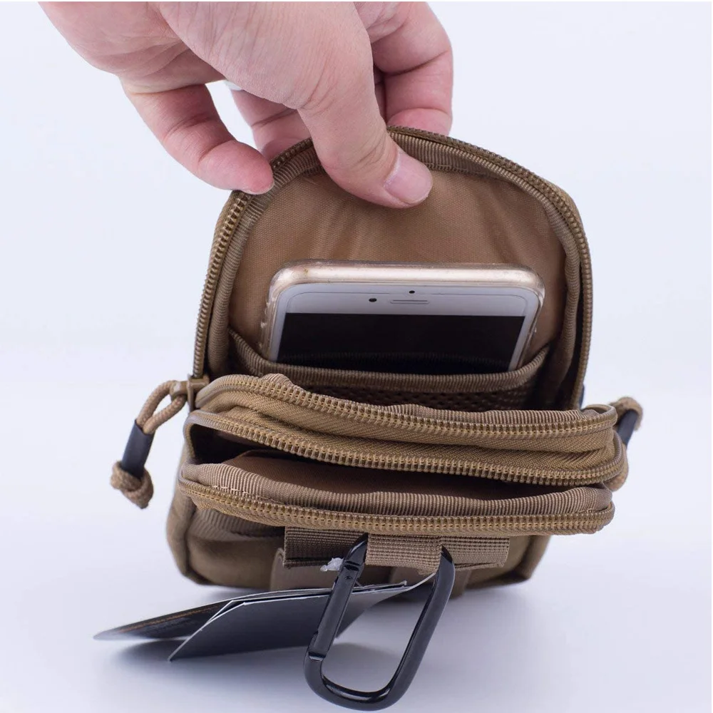 Tactical Molle Edc Utility Pouch Waterproof Outdoor Sports Waist Bag ...