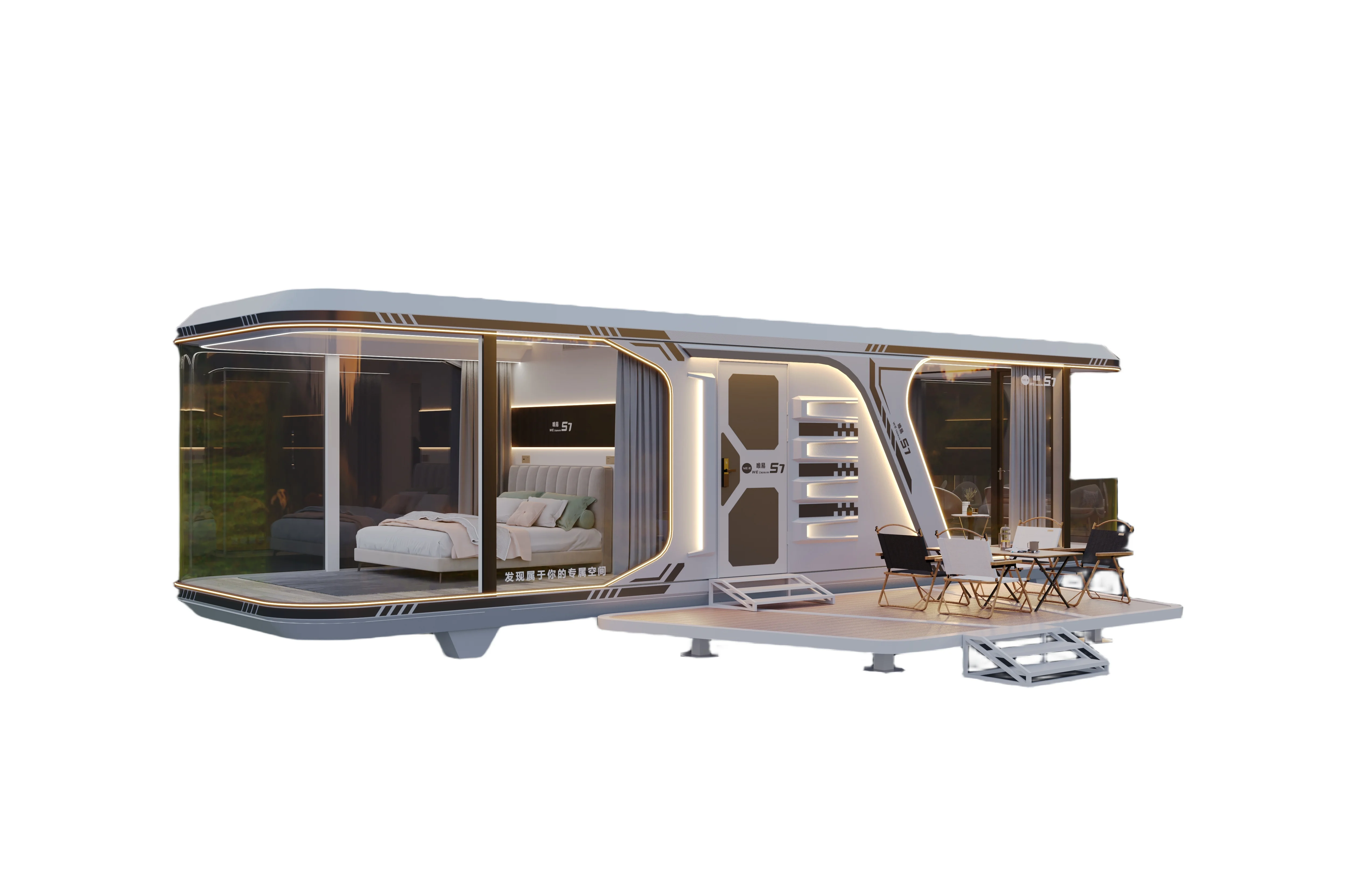 Luxury Modern Bedroom - Modular Tiny Home Prefabricated