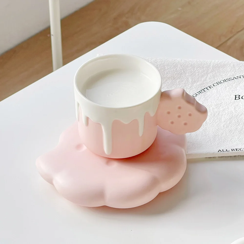 Custom Box Packaging Morandi Colors 320ml Porcelain Ceramic Coffee Milk ...