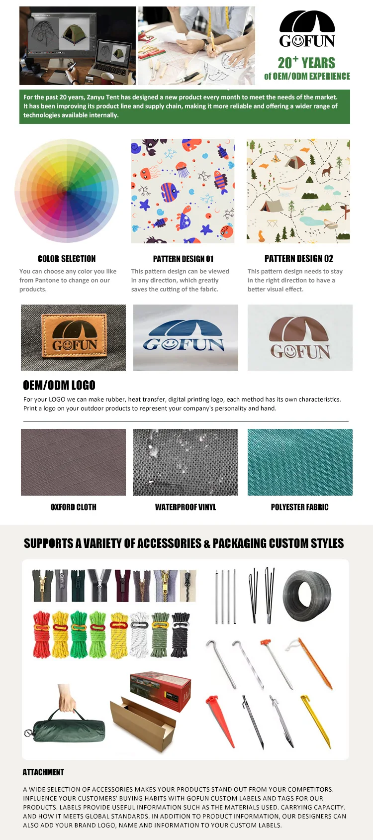 Gofun 096 PRO Park Waterproof Family Camping Tent for 4-6 Persons