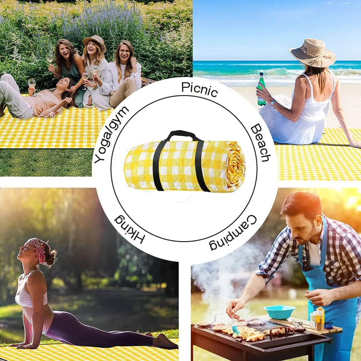 Outdoor Blanket Foldable Waterproof Moisture-proof Custom Camping Sand ...