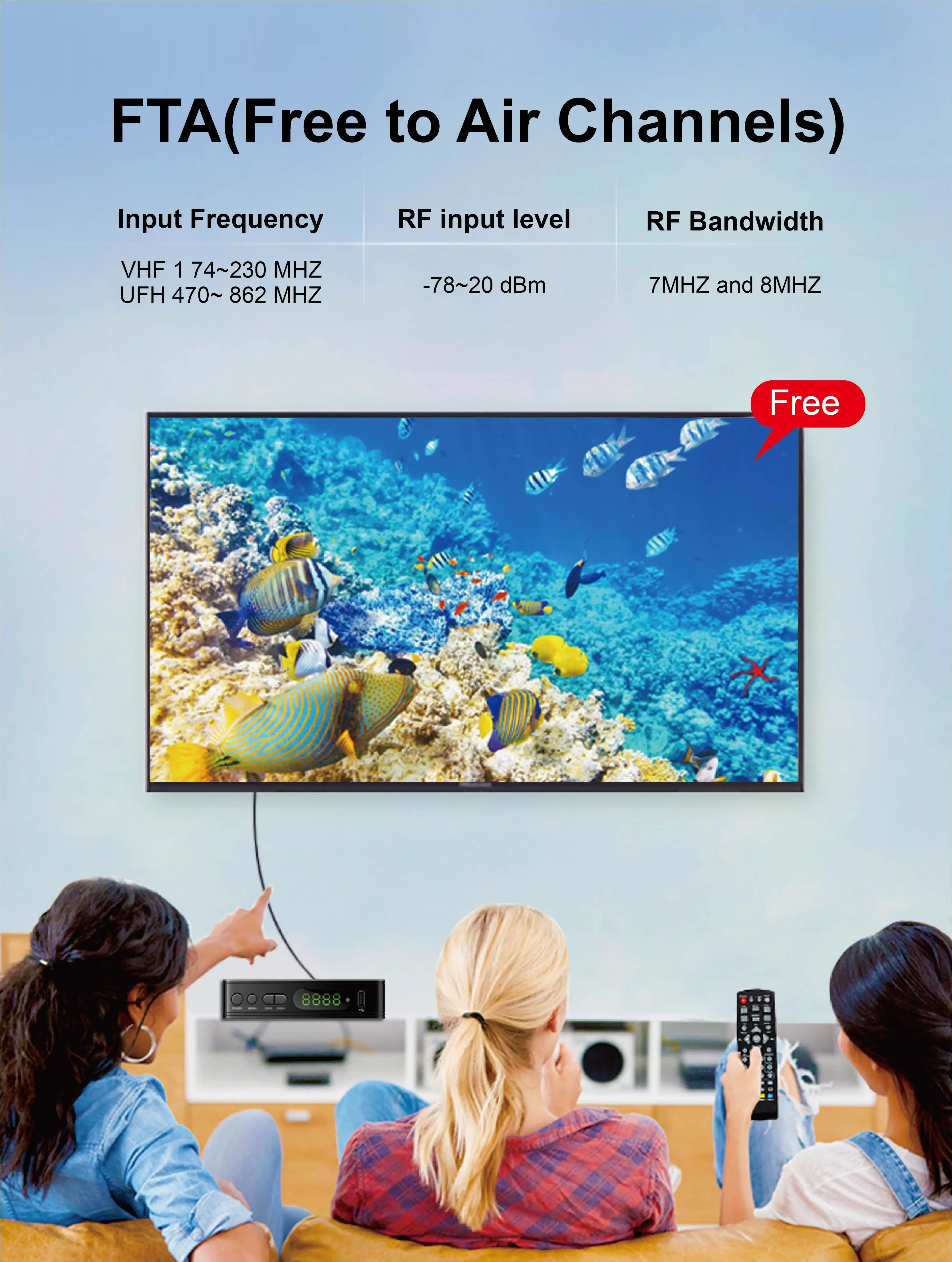 Cheapseat Price Factory FTA Free Program Mpeg4 Decoder TV RECEIVE 1080P ...