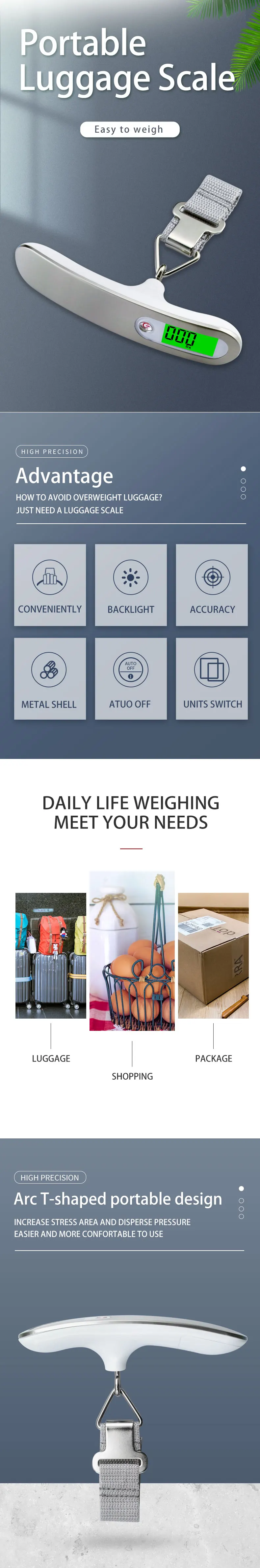 Hottest Luggage Scale - 50kg Stainless Steel Precision