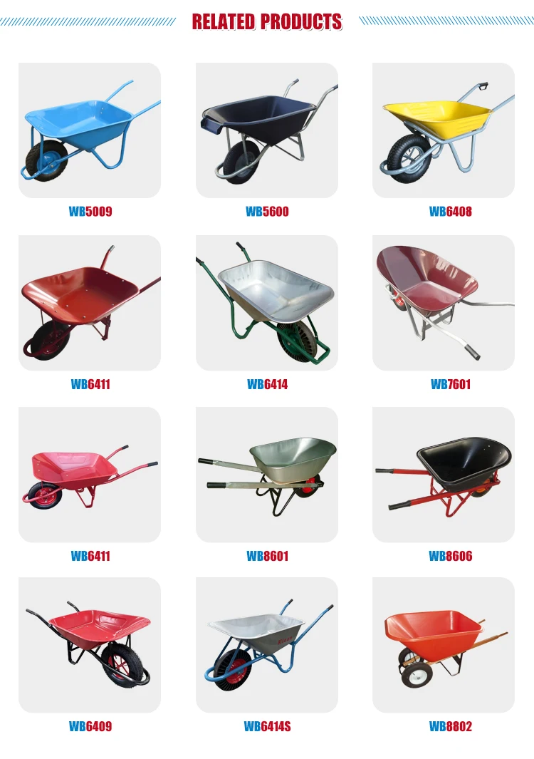 Custom 100kg Heavy Duty Metal Push Cart for Construction
