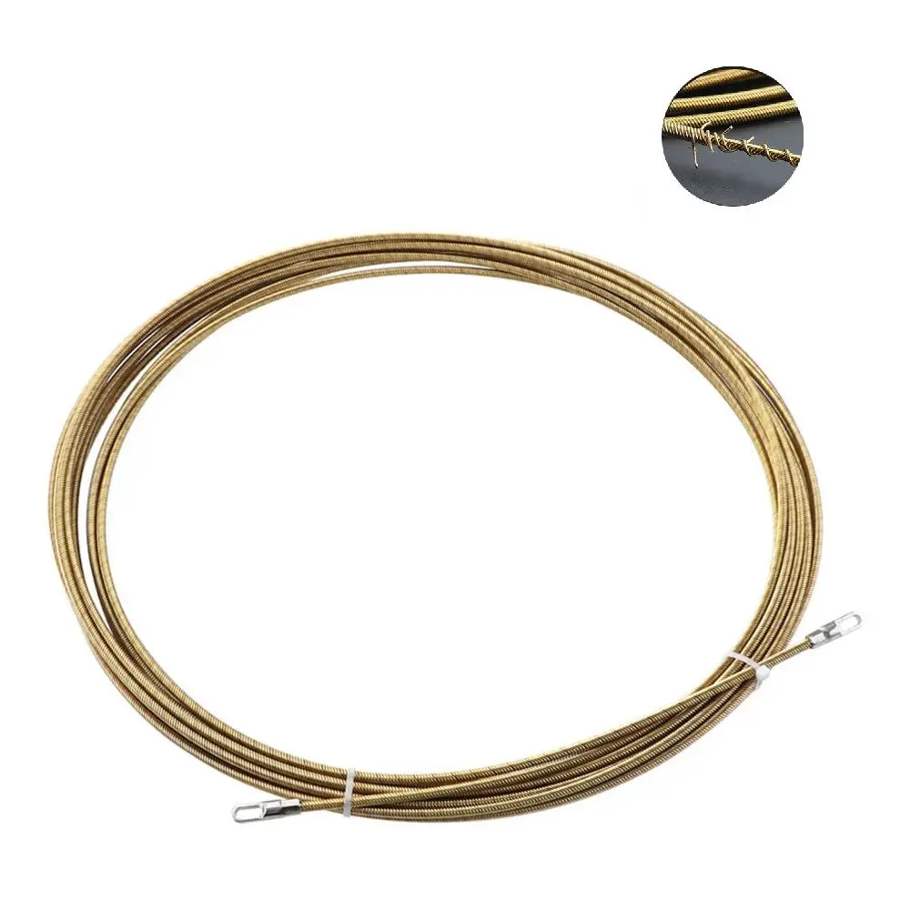 5m/10m Electrical Cable Puller Wire Steel Fish Tape Snake Duct Rodder ...
