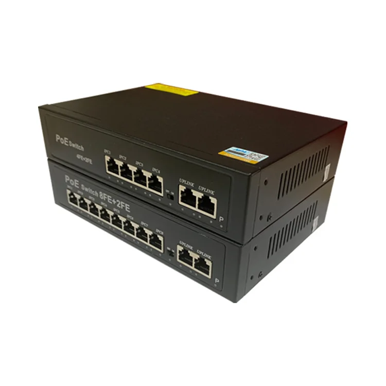 24v Unmanaged 10/100mbps Poe Switch 4 Port 2 Uplink Switch For Building ...