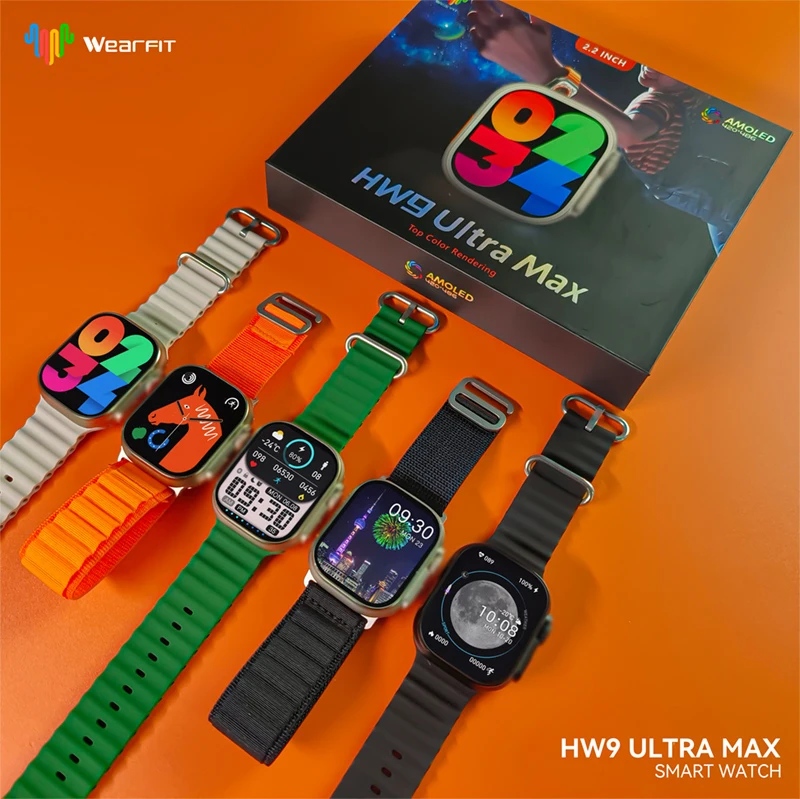 Hw9 Ultra Max 256m Memory Nfc Ip67 2.2inch Amoled Screen Smart Watch ...
