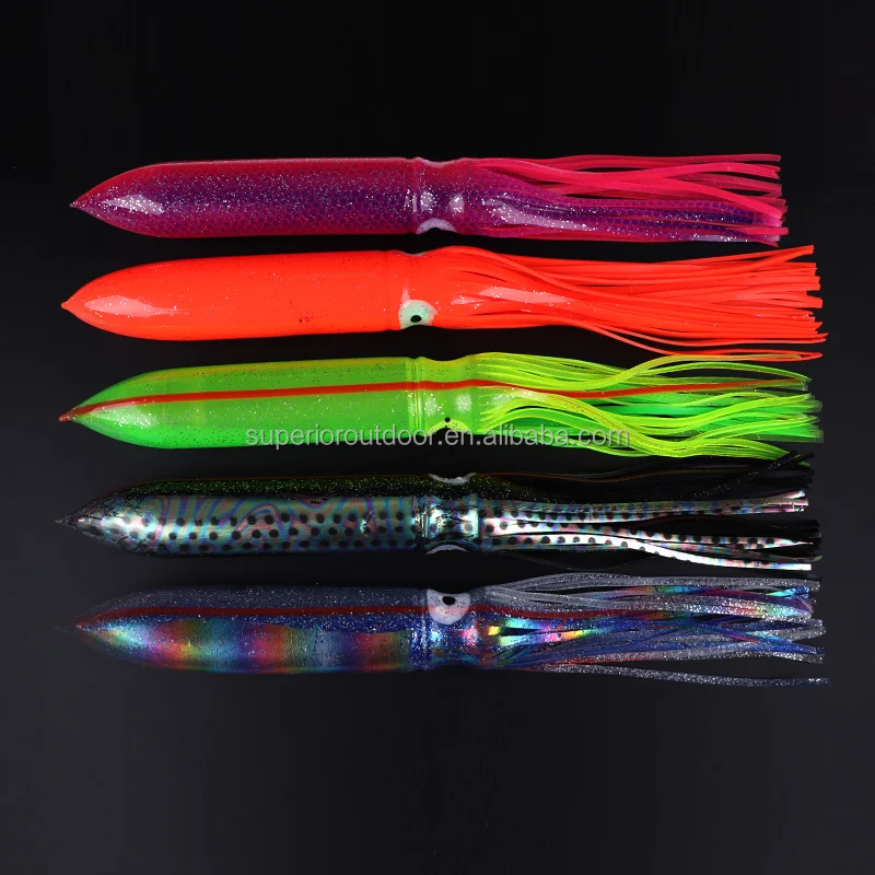SUPERIORFISHING Bulb Squid Lures - Effective Trolling Bait