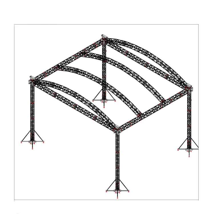 Square Truss Music Festival Stage Truss Display System Lights Event ...