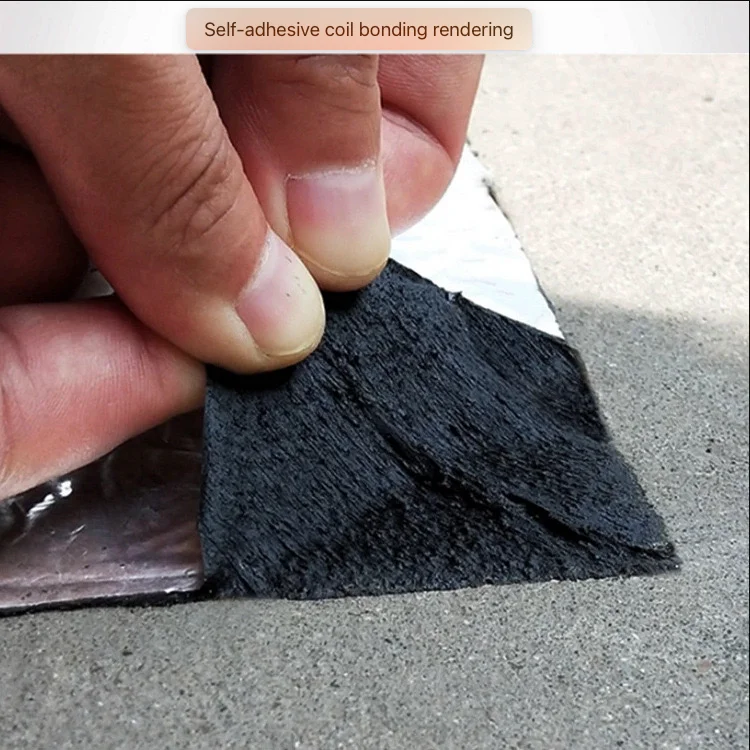 Self-Adhesive Modified Bitumen Sheet Aluminum Foil Modified Asphalt Self Adhesive Waterproof ...