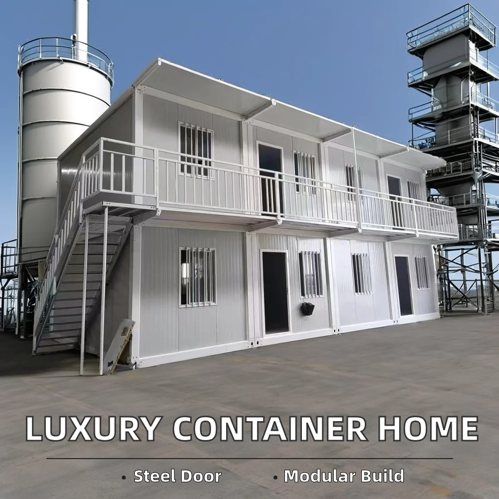 Outdoor Contemporary Luxury Villa Villas Two-Story Steel Structures ...