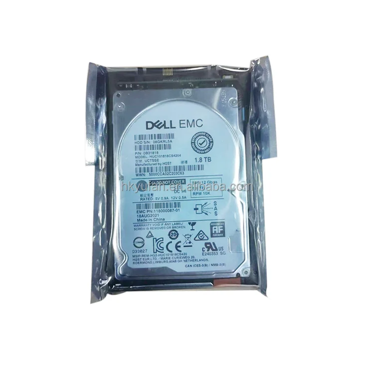 D4-2s10-1800 1.8t 12gb Sas 10k Hdd 005053154 Unity380 Unity480 Unity680 ...