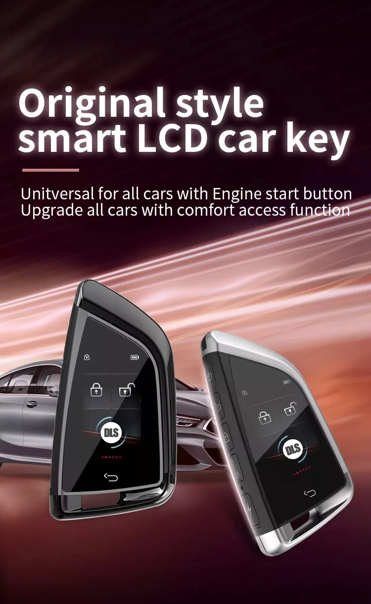 Car Smart Key Lcd Display Rechargeable Smart Lcd Key Universal For Car ...