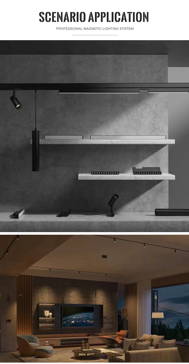 Commercial Project Track Lights Rail Lighting System Led Ceiling ...