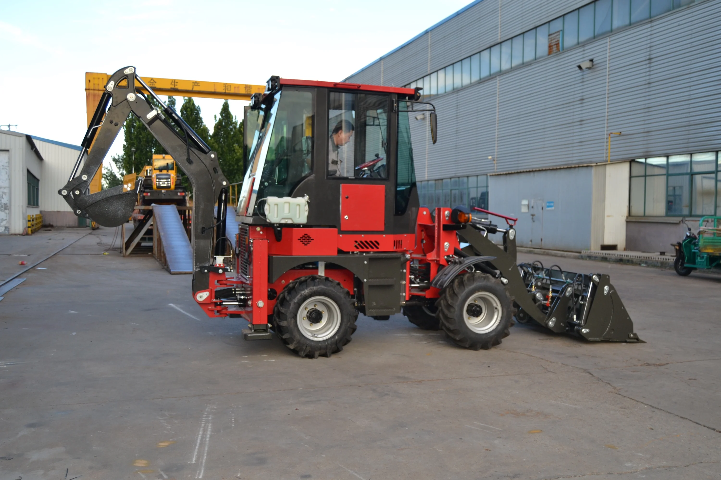 Toho Earth-moving Machinery Mini Tractor Towable Backhoe Loader Wz22-16 ...