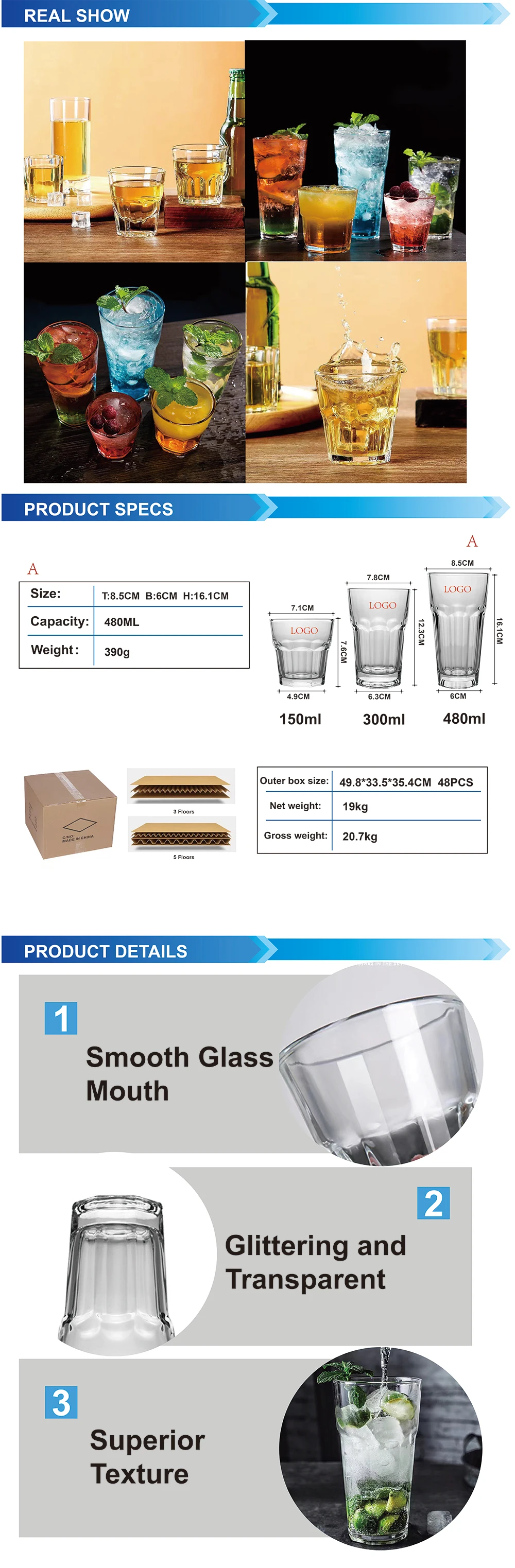 Wholesale Octagon Bar Cups 150ml - Custom Logo & Design