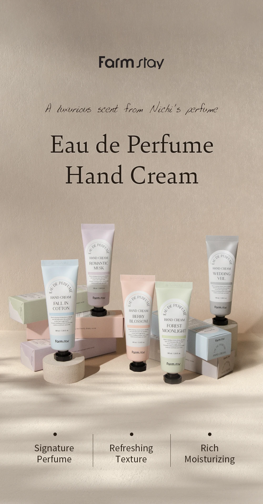 Five Popular Perfume Hand Cream Moisturizing Skin Care Hand Cream ...