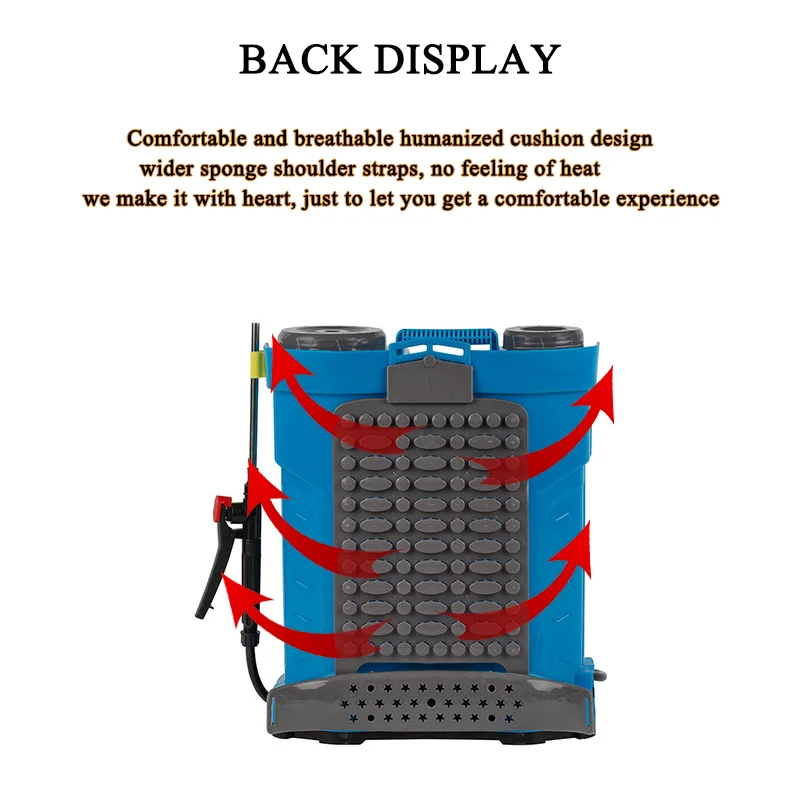 20l Backpack Rechargeable Battery Sprayer Agricultural Knapsack Electric Solar Powered Sprayer ...