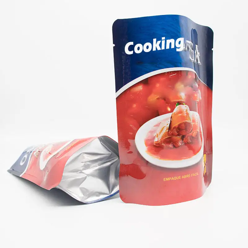 Custom Printed Retort Standing Bags High Temperature Camping Cooking ...