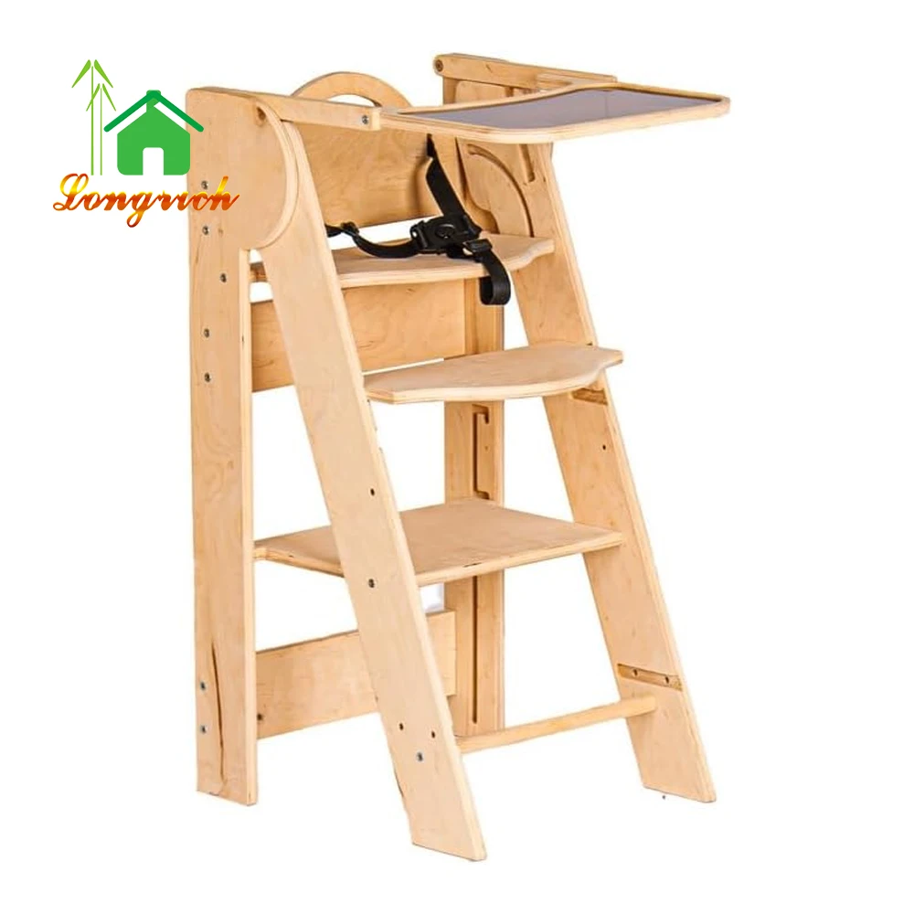 Montessori Multi-Functional Foldable Learning Tower Kids' High Chair ...