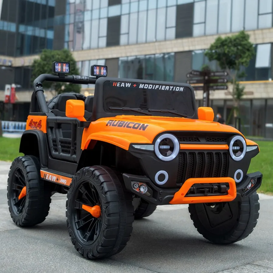 Jeep Kids Remote Control Electric Vehicles 12V Double Drive Two Seat ...