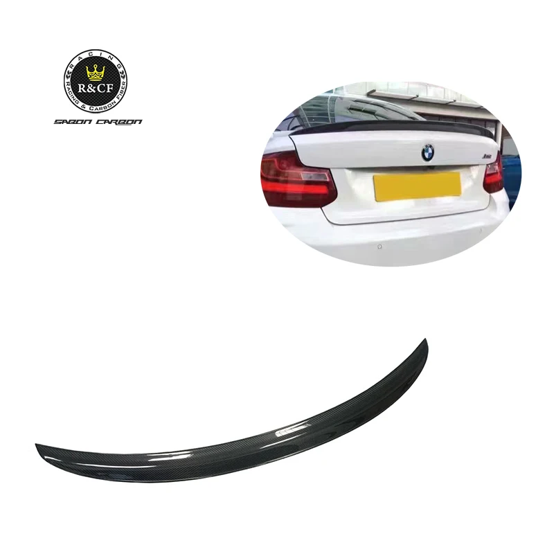 For Bmw F22 M235i Rear Spoiler Wing P Style Carbon Fiber Rear Trunk ...