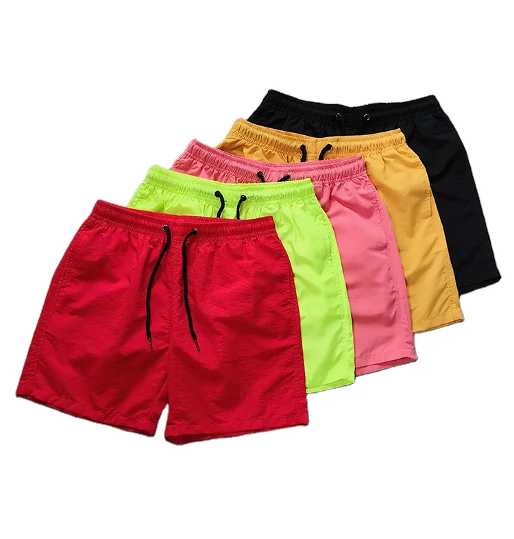Mens Casual Blank Shorts Men Running Shorts Surf Board Swimwear Beach Shorts For Men Custom