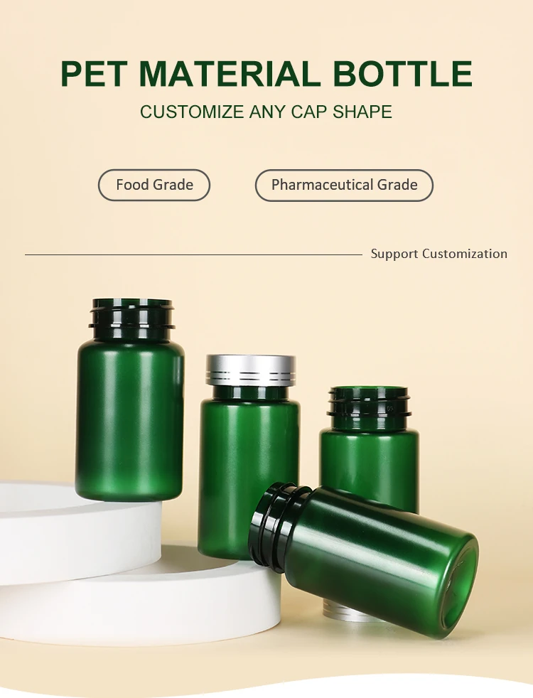100ml Custom Printed Capsules Pet Empty Plastic Bottle With Caps ...