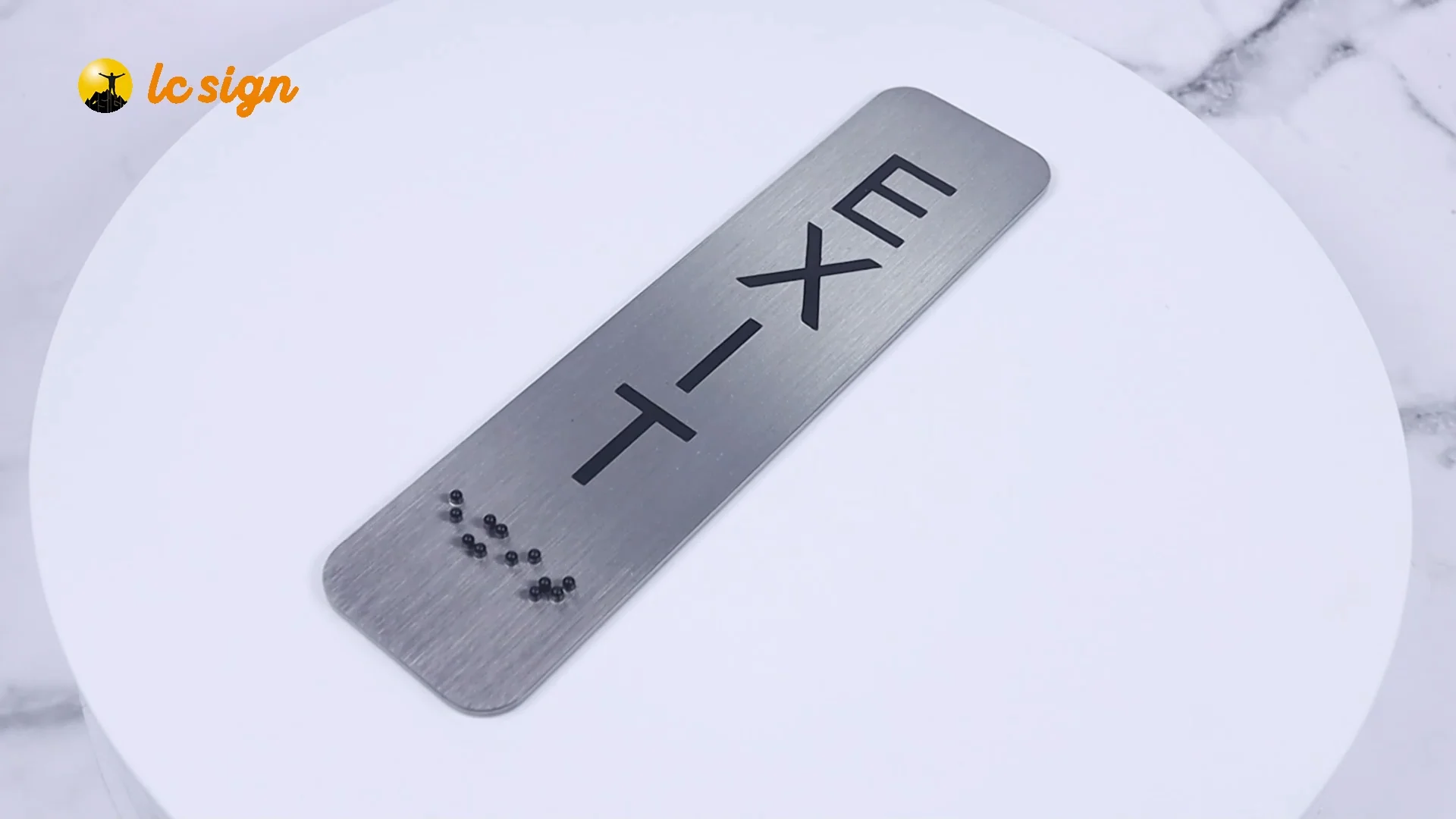 Exit Stainless Steel Wayfinding Signage Braille Sign For Building - Buy ...