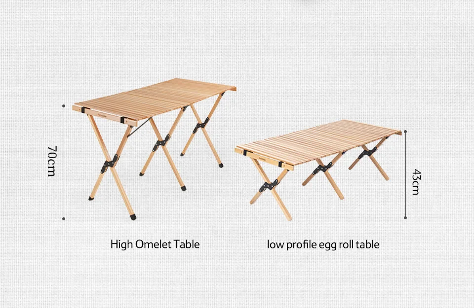 Naturehike Outdoor Camping Picnic Rolling Table Folding High Egg Roll ...